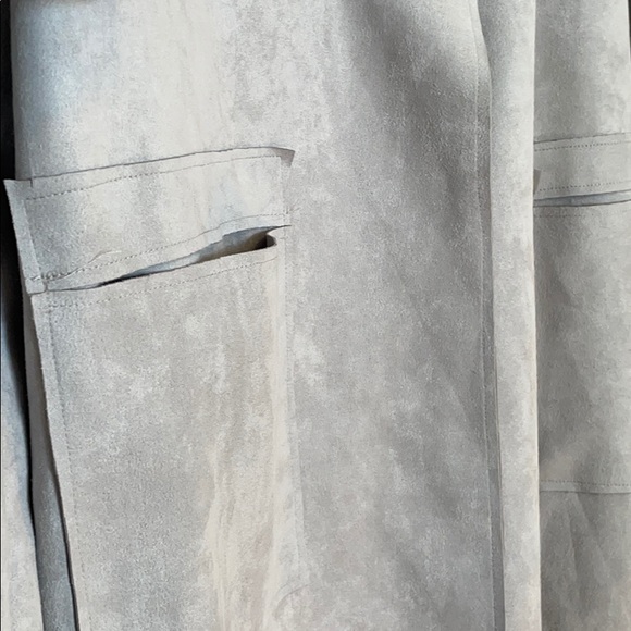 Lulus | Jackets & Coats | Lulus Light Grey Suede Jacket | Poshmark